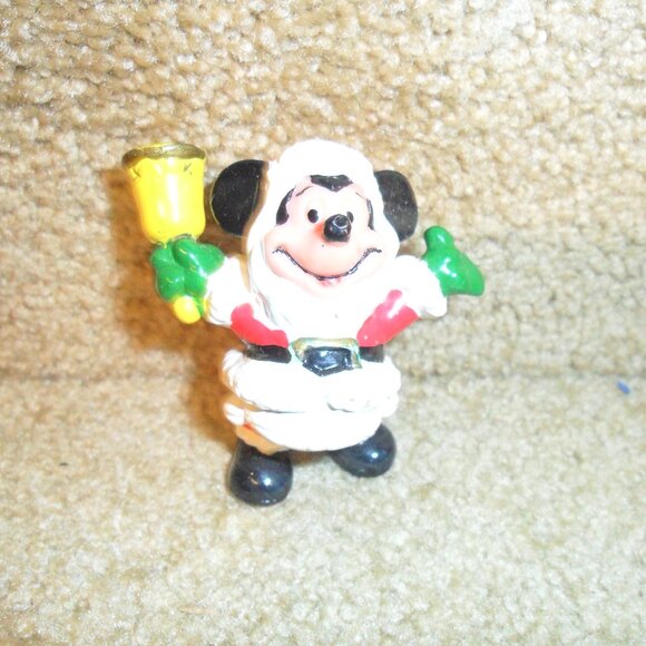 Disney | Holiday | Vintage 3 Tall Mickey Mouse Plastic Santa Figure ...
